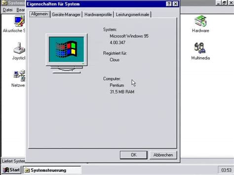 Windows 95 Beta Clous
