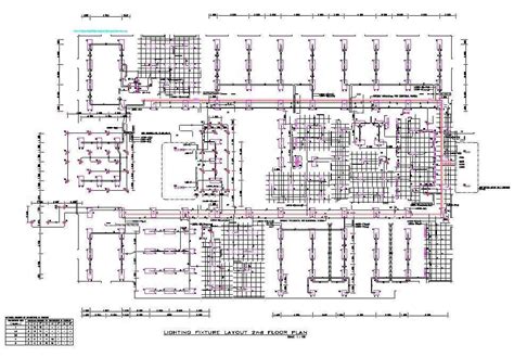 2d Cad Dwg Drawing Lighting Fixture Layout And Sectional Details