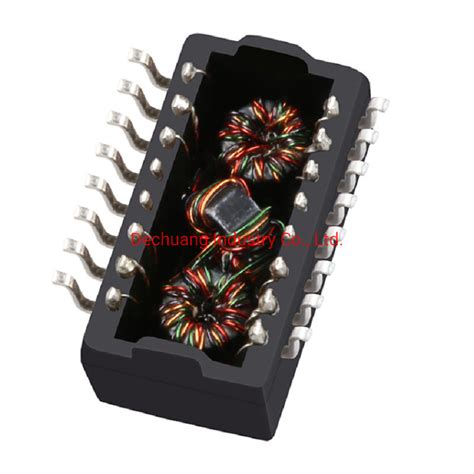 10 100 Base T Single Port Network Ethernet Gigabit 16pin Lan Magnetic