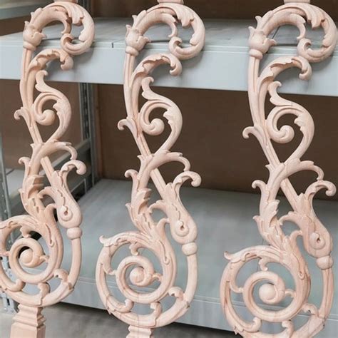 Carved Wood Balusters For Unique Staircase Etsy