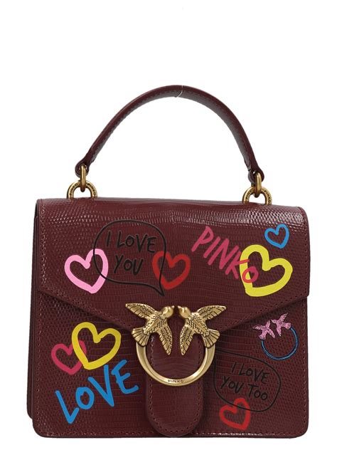 Pinko Love Mini Top Handbag In Purple Lyst