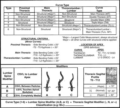 Adult Thoracic And Lumbar Deformity Clinical Tree