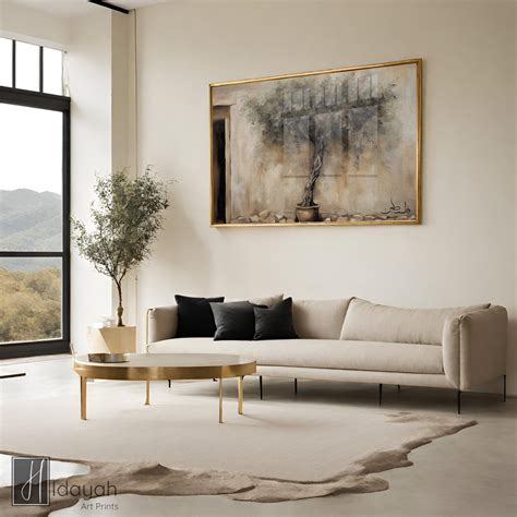 Palestine Olive Tree Wall Art Poster Giclèe Print Arabic Calligraphy