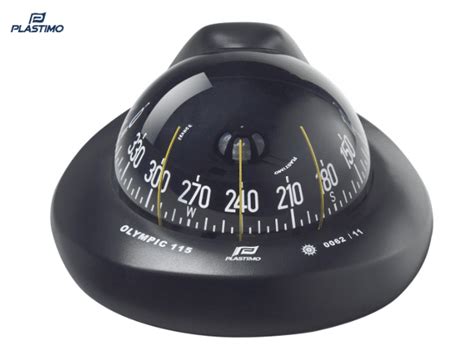 Compass Olympic 115 Flush Black Conic Gauci Borda Marine Hardware