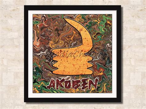 Akoben Adinkra Wall Art Ancient West Africa Symbol For Etsy