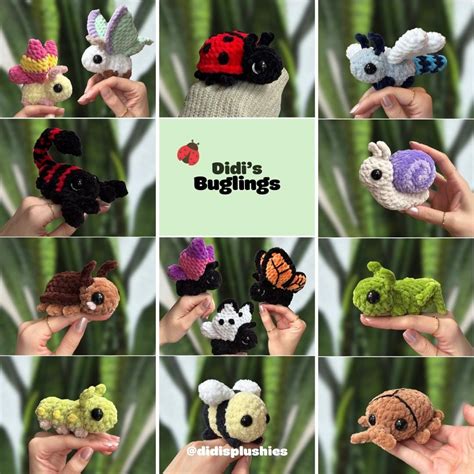 Cockroach Crochet Pattern Didis Buglings Low Sew Didisplushies Etsy
