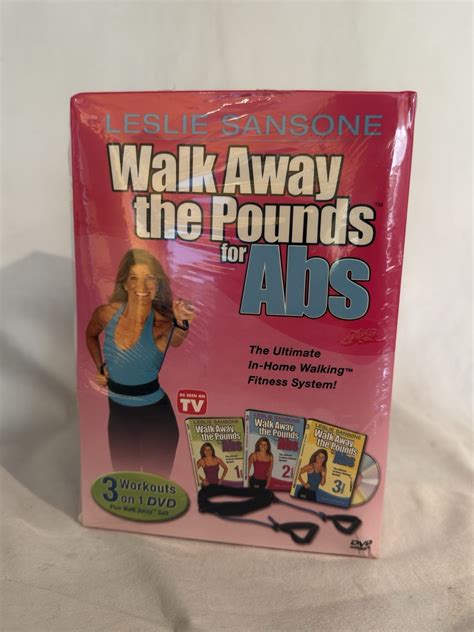 New Sealed Leslie Sansone Walk Away The Pounds For Abs Wbelt 3 Pack