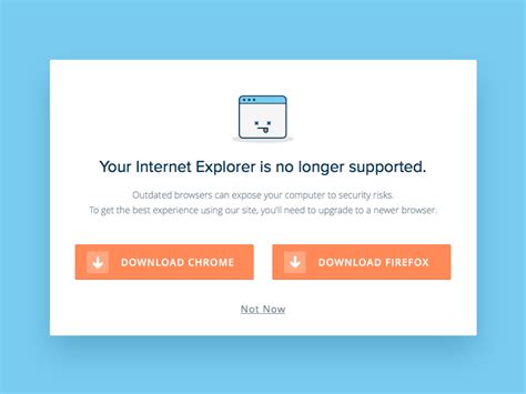 Unsupported Browser Notification By Ivy Yeh On Dribbble