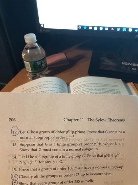 Solved Mg248g 206 Chapter 11 The Sylow Theorems 12 Let G Be