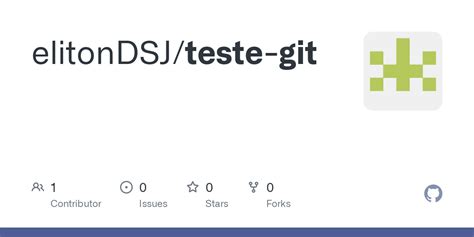 Github Elitondsjteste Git