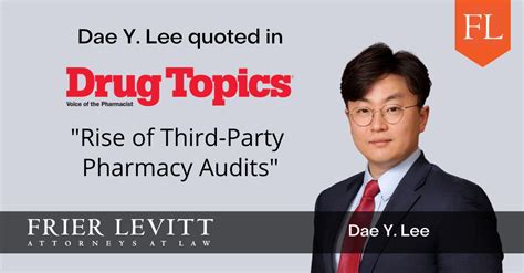 Frier Levitt On Linkedin Frier Levitt Partner Dae Lee Quoted In Drug
