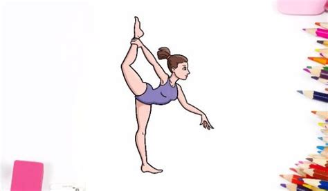 How To Draw A Gymnast Step By Step Entertainment For All