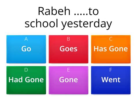 Past Simple Quiz