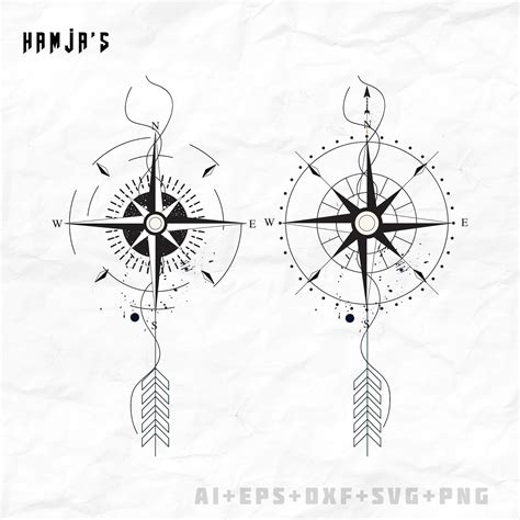 Compass Svg Compass Rose Svg Bundle Compass Dxf Kompass Svg