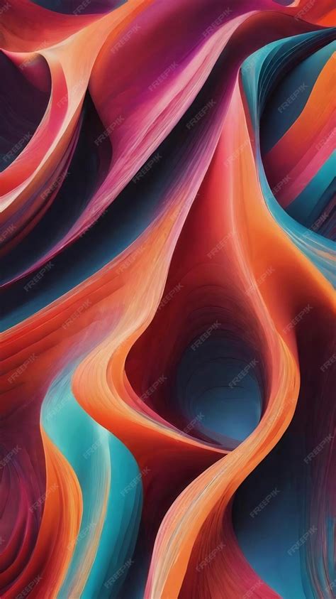 Premium Photo Abstract Background With Dynamic Wave Effect Optical Illusion Of Distortion