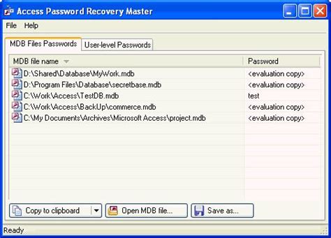 Download Access Password Recovery Master V1 0 0 5 Afterdawn Software Downloads