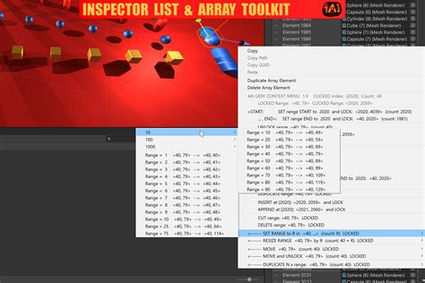 Inspector List And Array Toolkit 4ai™ 3d Vr And Ai Apps