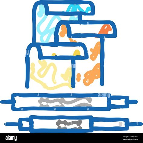 Polybutadiene Elastomer Icon Doodle Illustration Stock Vector Image