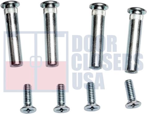 Global Door Controls Sex Bolts 4 Pack For 1 1516 In Wide X 6 18 In