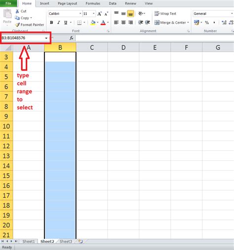 Text Selection Selecting Whole Column Except First X Header Cells In Excel Super User