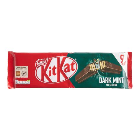 Nestle Kit Kat Dark Chocolate Mint Wafer Bars 9 Piece World Market