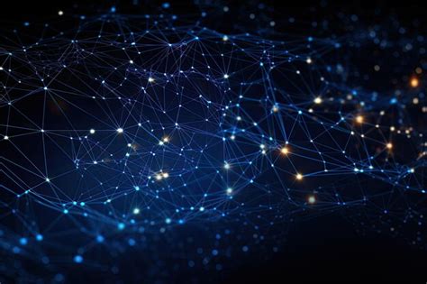 Premium Ai Image 3d Rendering Of Abstract Digital Background With Connecting Dots And Lines