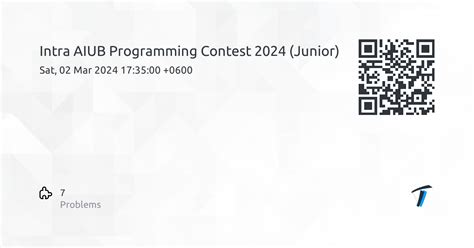 Intra Aiub Programming Contest Junior Toph