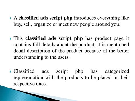 Ppt Php Classified Script Classified Ads Script Php Powerpoint Presentation Id7522787
