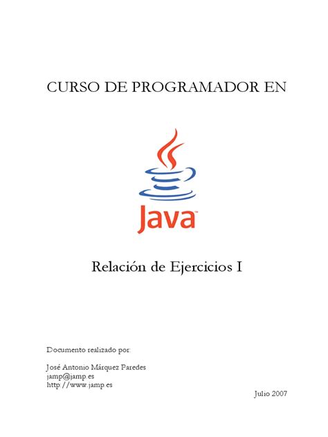 ejercicios pdf pdf matriz matemáticas java lenguaje de