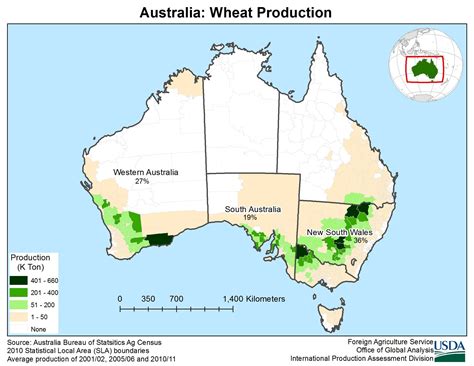 Wheat Production In Australia R Aussiemaps