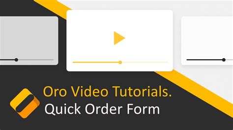How To Use Quick Order Forms Orocommerce Training Video