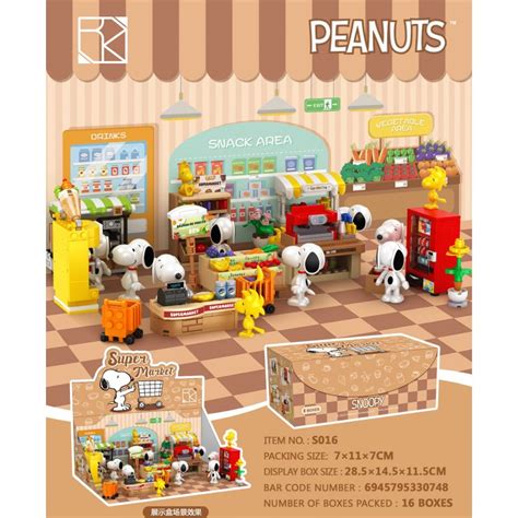 Hsanhe Caco S016 Non Lego Snoopy 8 Phong CÁch Bộ đồ Chơi Xếp Lắp Ráp