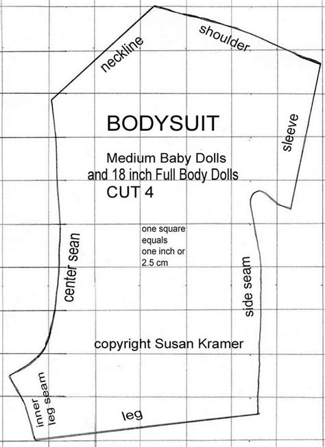 Skort Skirt Bodysuit Pattern To Fit American Girl 18 Inch Dolls
