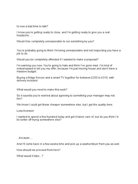 Negotiation Script Pdf