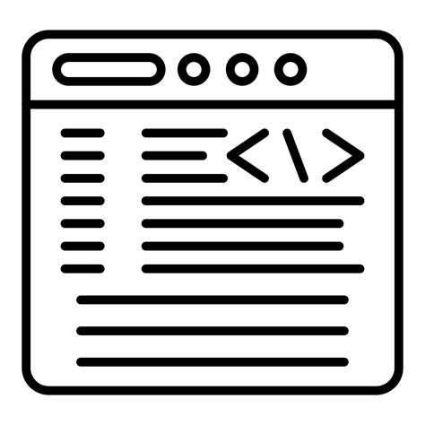 Coding Icon Style Vector Art At Vecteezy