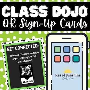 Class Dojo QR Code Parent Sign Up Class Dojo Coding Meet The Teacher