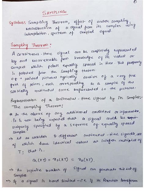Sampling Theorem Pdf