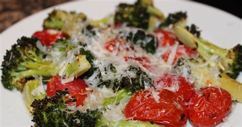 Food For The Fresh Roasted Broccoli And Cherry Tomatoes