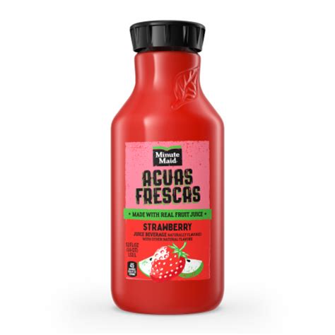 Minute Maid Aguas Frescas Naturally Flavored Strawberry Juice Drink 52 Fl Oz Pick ‘n Save