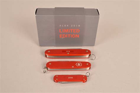 Victorinox - Annual Alox Limited Edition 2018, set of three knives in ...