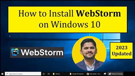 How To Install Webstorm On Windows Amit Thinks Youtube
