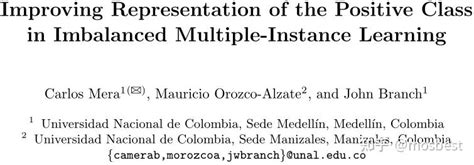 Improving Representation Of The Positive Class In Imbalanced Multiple