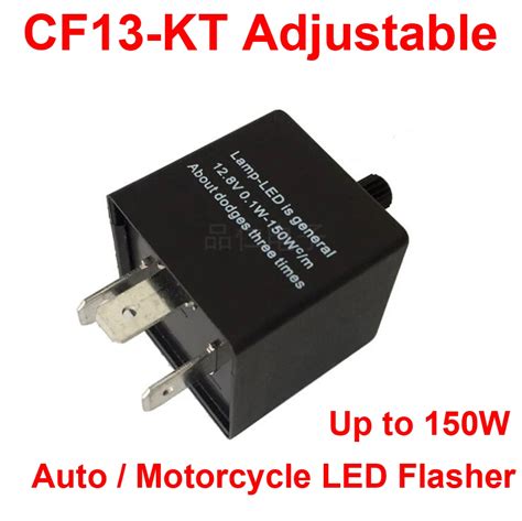 PCS CF KT LED Flasher Adjustable Pin Electronic Car Motor Relay Fix LED Turn Signal Error