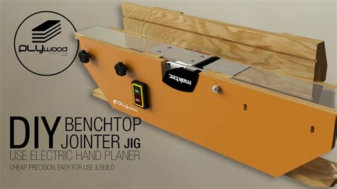 Diy Benchtop Jointer Jig Making Jointer Use Electric Hand Planer Youtube