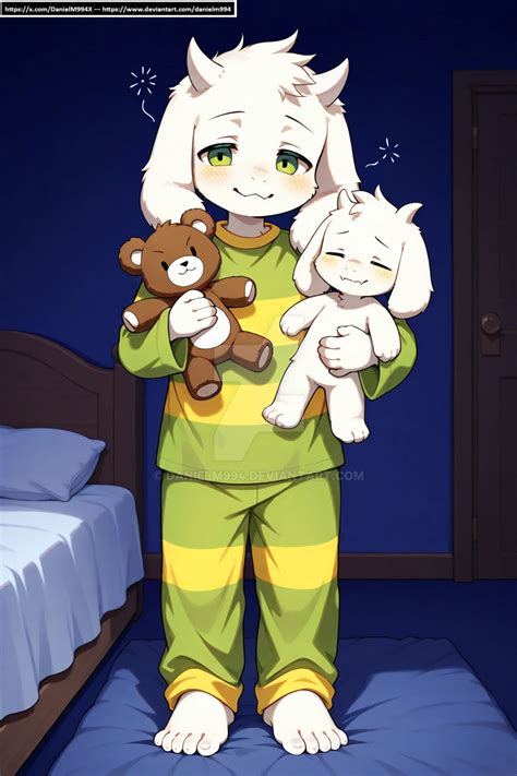Tired Asriel Holding Teddy Bears By Danielm994 On Deviantart