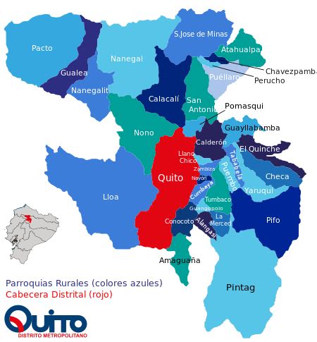 Mapa Politico De Quito