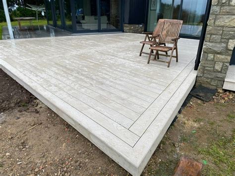 Millboard Limed Oak Composite Decking On Timber Frame Wyldwood
