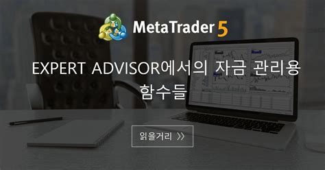Expert Advisor에서의 자금 관리용 함수들 Mql5 기고글