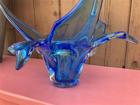Lorraine Chalet Art Glass Table Centrepiece Vintage Hand Etsy