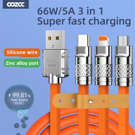 3 In 1 Multi Super Fast Charging Cable Oozcc Official Flagship Store